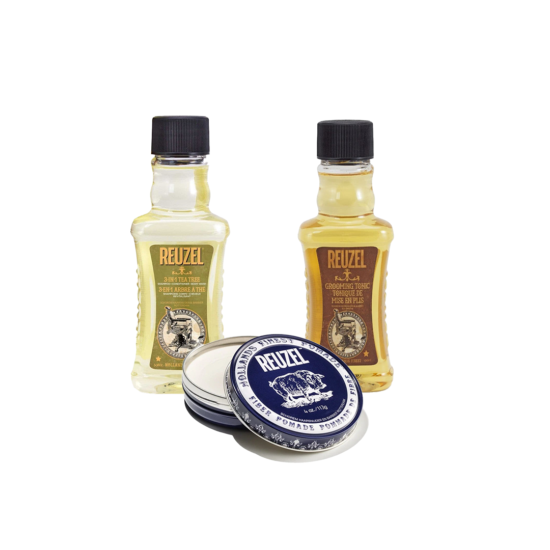 Reuzel 3 Piece Haircare & Styling Pack – Above The Collar