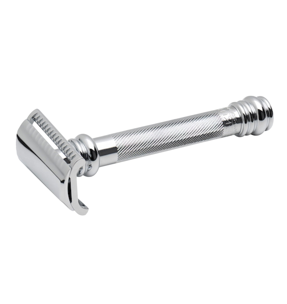 Merkur 39C Long Handle Slant Safety Razor Chrome – Above The Collar