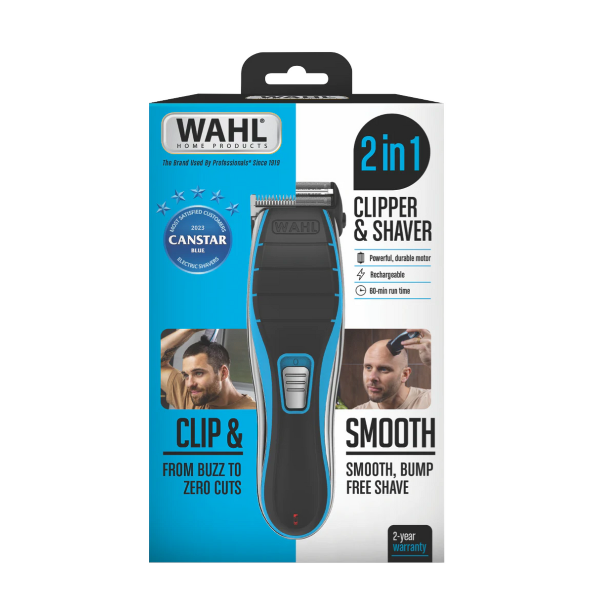Wahl Clip & Smooth Clipper and Shaver – Above The Collar