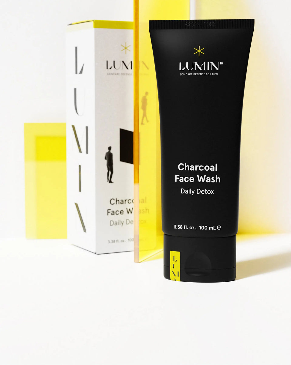 Lumin Charcoal Face Wash Daily Detox 100ml Quad Bundle – Above The Collar