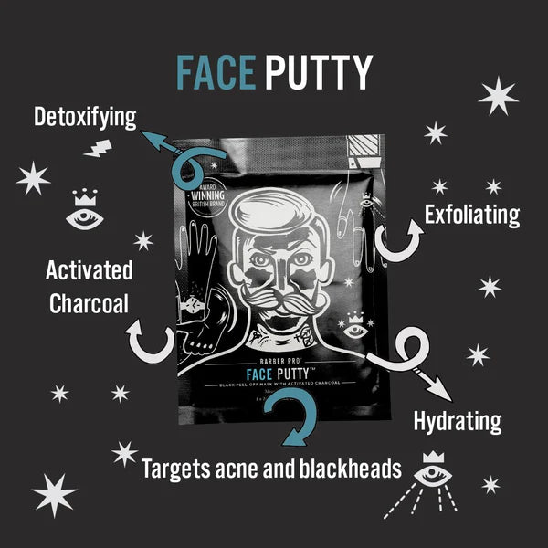 Barber Pro Face Putty Peel-Off Mask – Above The Collar