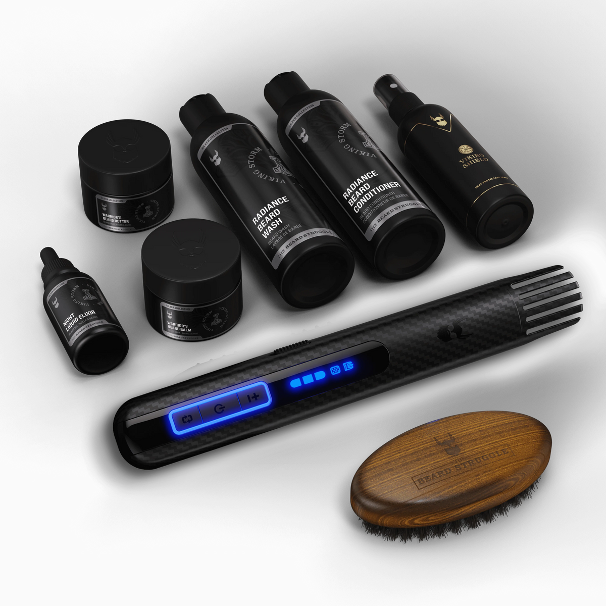 The Beard Struggle The Inferno Kit Silver Collection – Above The Collar
