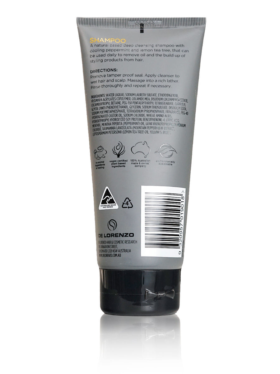 De Lorenzo DMAN Shampoo 200ml - Haircare Products | Oz Hair & Beauty ...