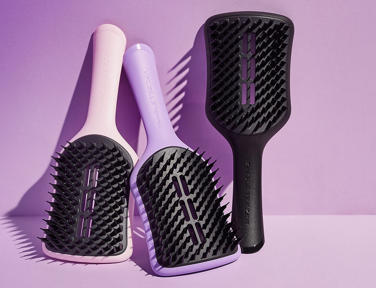 Tangle Teezer Easy Dry & Go Vented Hairbrush Jet Back – Above The Collar