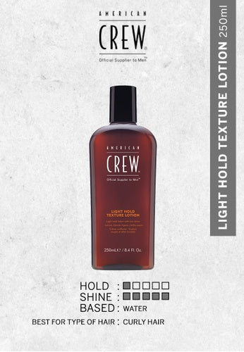 American Crew Light Hold Texture Lotion 250ml - Haircare Products | Oz ...