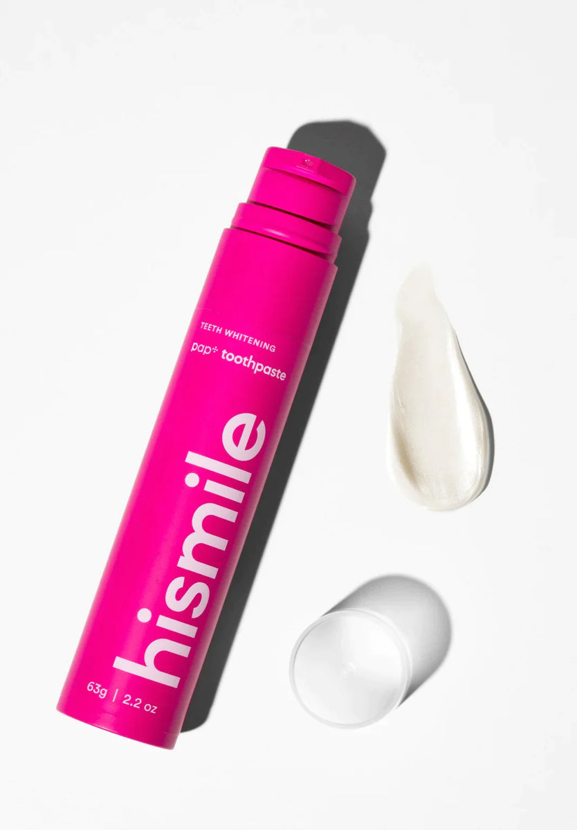 hismile PAP+ Whitening Toothpaste – Above The Collar